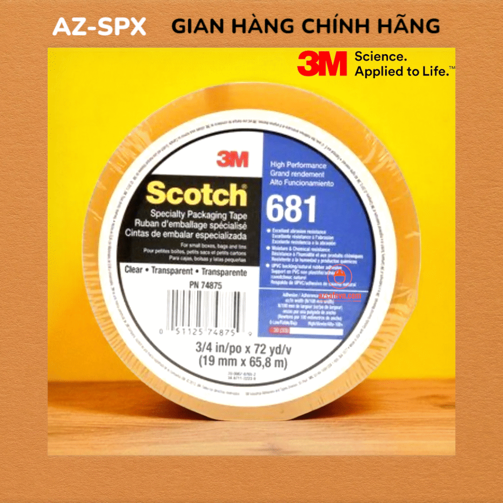 BĂNG KEO 3M SCOTCH 681 THỬ MỰC IN, SƠN - Azsafevn